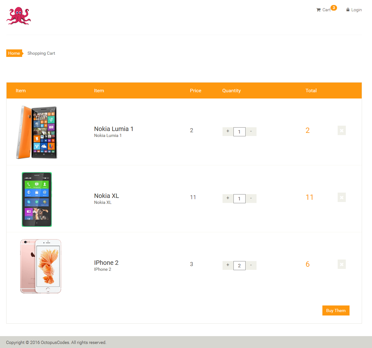 Octopuscodes Shopping Cart With Paypal Payment By Octopuscodes Codecanyon